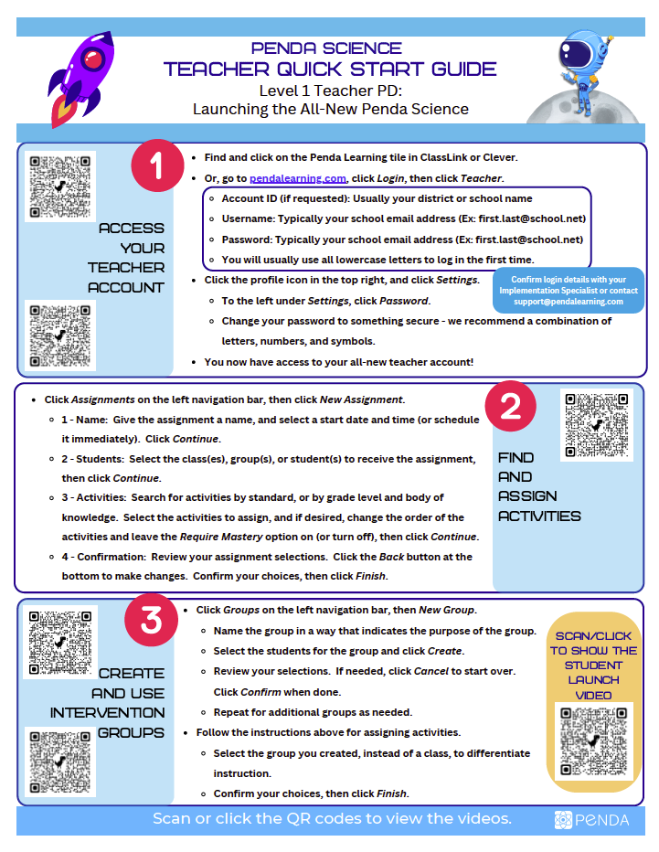 Teacher Quick-Start Guide – Penda Learning