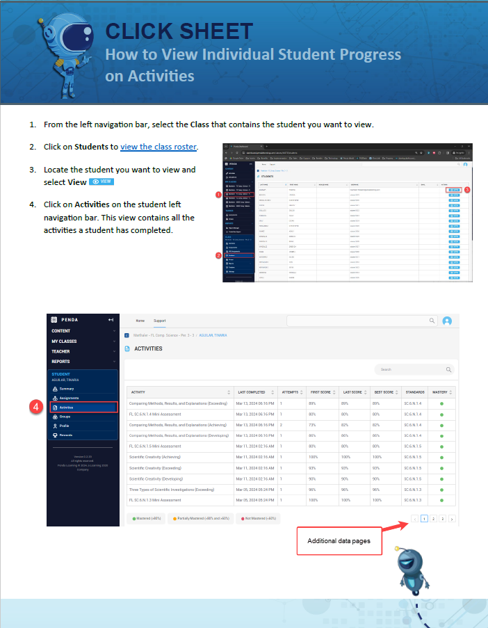 How to View Individual Student Progress on Activities – Penda Learning