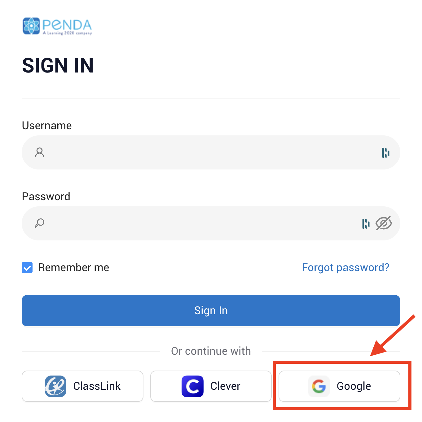 Google – Penda Learning
