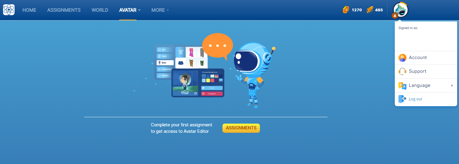 Avatar - Editor and Store Pages – Penda Learning