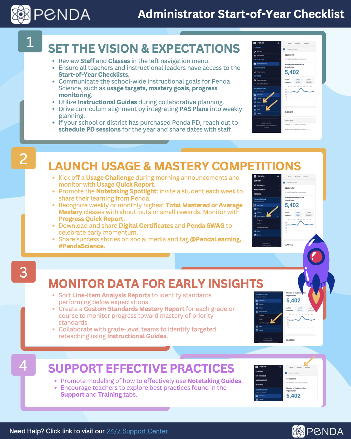 Start-of-Year Checklist - Admin – Penda Learning