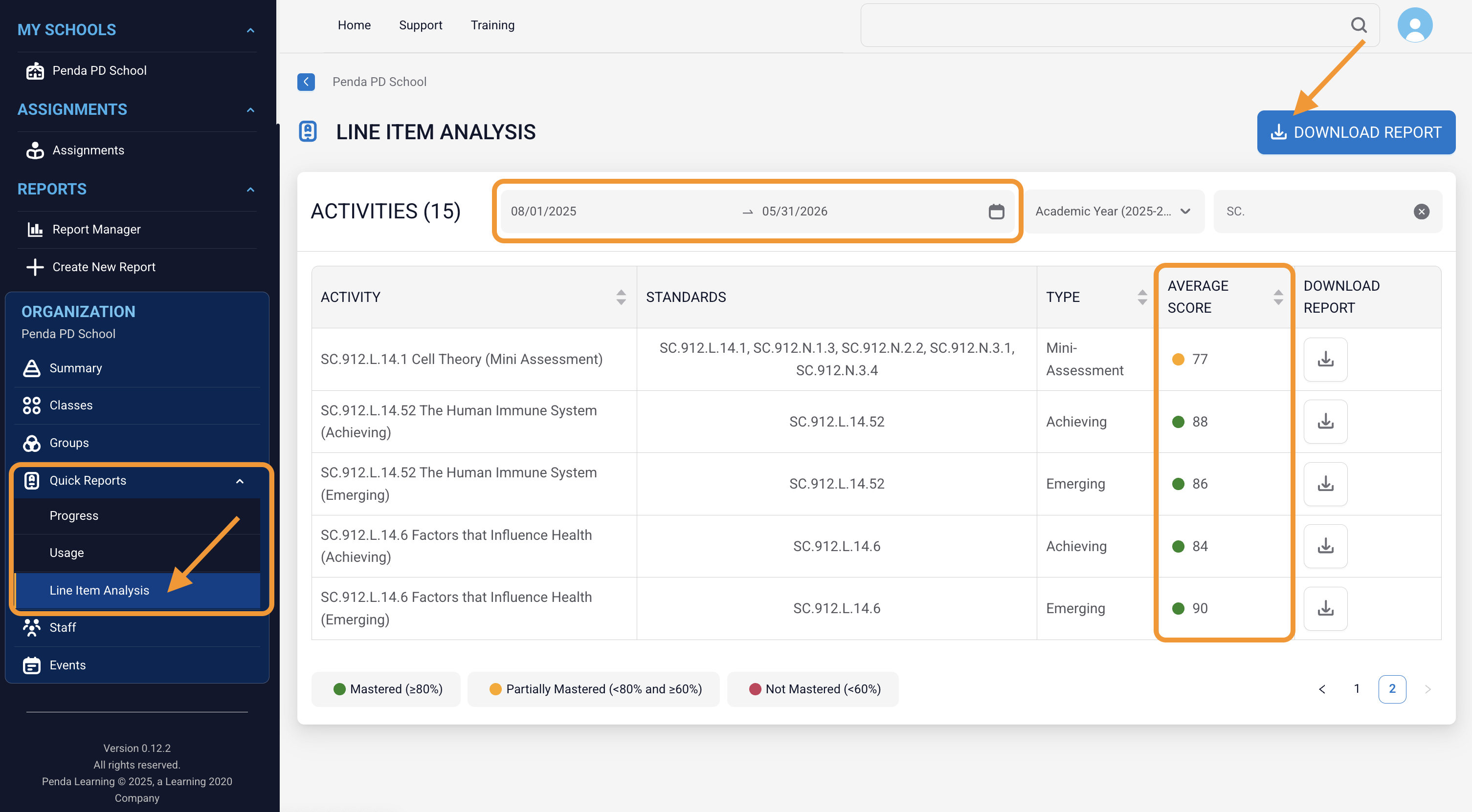 Quick Reports: How to View and Download Line-Item Analysis Reports ...